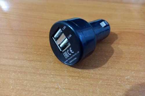 Прикуриватель - переходник 2 USB 12В адаптер