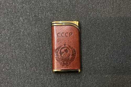 Зажигалка cccp золотистая