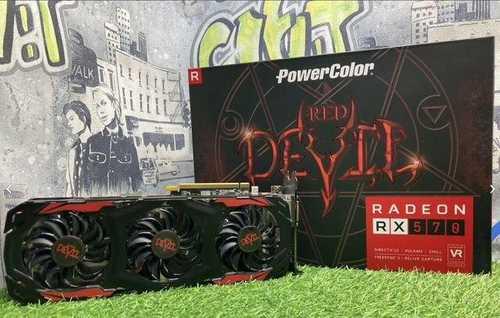 Видеокарта Radeon Red Devil RX 570 4 Gb / Скупка