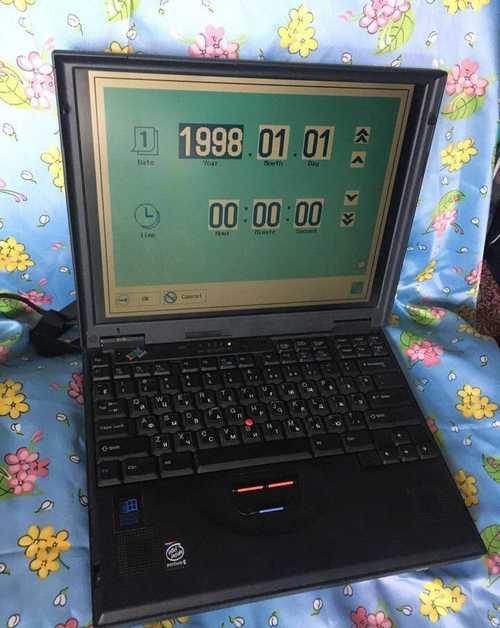 Старый ноутбук IBM Think Pad 600