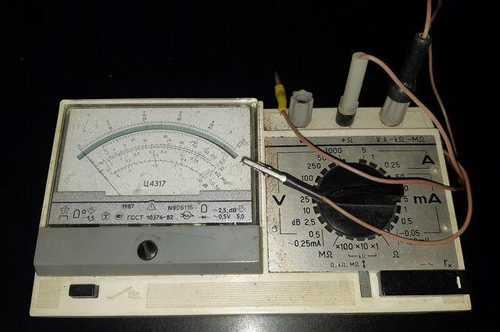 Советский тестер (прибор ц4317)
