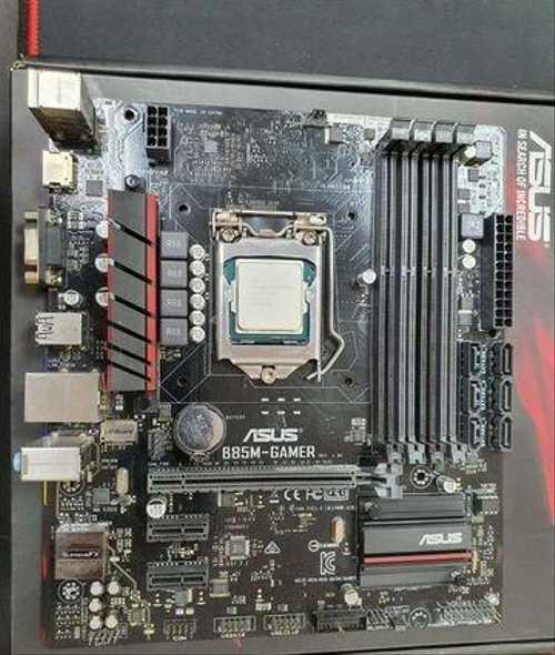MB Asus B85M-Gamer + CPU i5 4690K 3.5Ghz