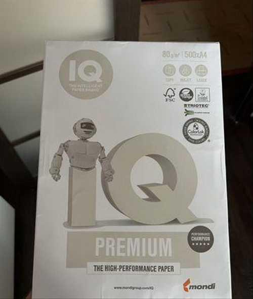 Бумага А4 IQ premium 80 г/м2