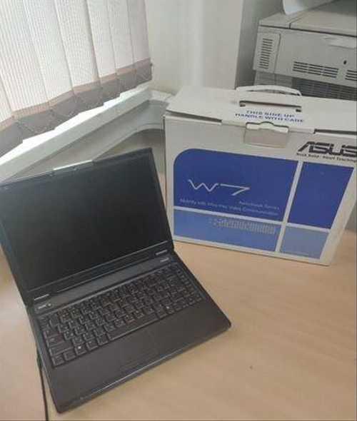 Бюджетный Ноутбук Asus w7j Core 2Duo Windows 7 x86