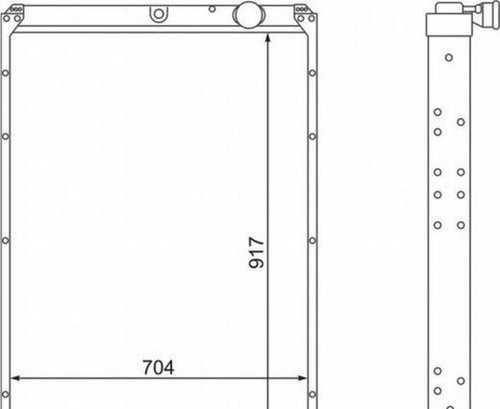 Радиатор охлаждения камаз 6520