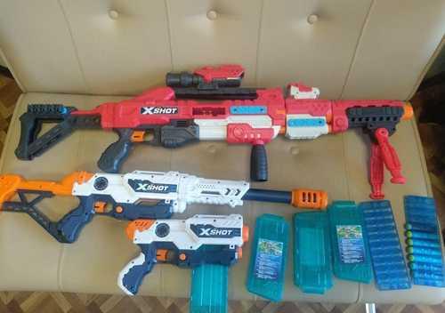 X shot игрушечные пистолет, ружье, пулемет
