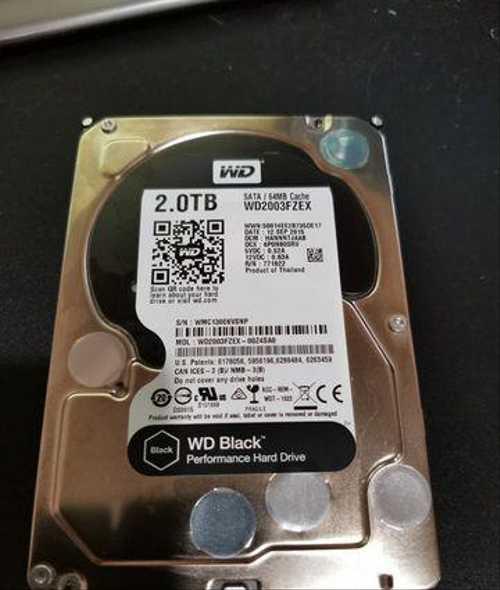 Жесткий диск HDD WD Black 2TB WD2003fzex