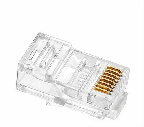 100шт Коннекторы RJ45 8p8c Витой Пары UTP лвс Сети