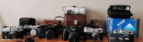 Коллекция фотоаппаратов. Nikon, Фэд, Зенит