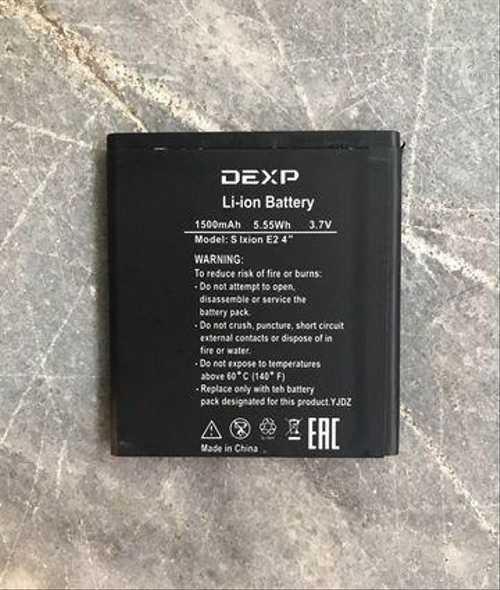 Аккумулятор для смартфона Dexp S Ixion E2 4"
