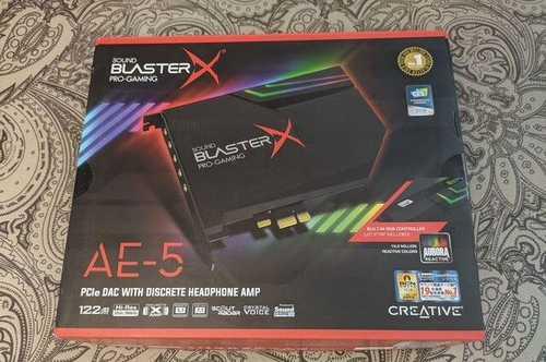 Звуковая карта Creative PCI-E BlasterX AE-5