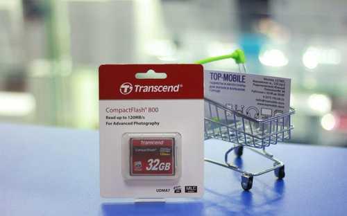 Карта CF Compact Flash Transcend 32 gb (800x)