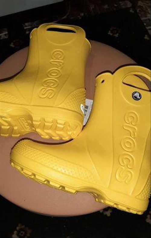 Новые сапоги crocs С11 на ногу 17,5 см