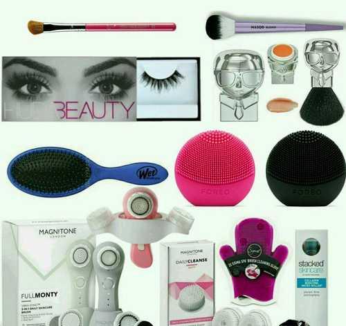 Magnitone, Foreo, Beautyblender, Ecotools, Wet bru