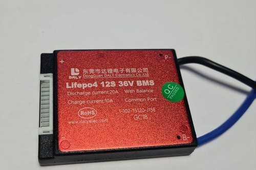 Плата контроля BMS lifepo4 12S 38.4V 20A