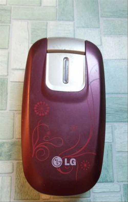 Телефон LG KG376 wine red