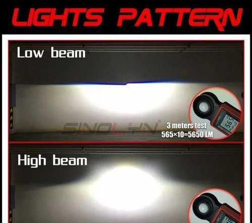 Двухрефлекторные 3" Bi-LED линзы Sinolyn 55w