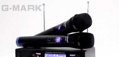 Радиомикрофон (2 шт) G-mark вокал-караоке