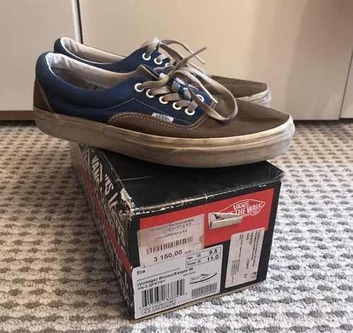 Кеды Vans Era 9,5 US, оригинал, полуубитые, винтаж