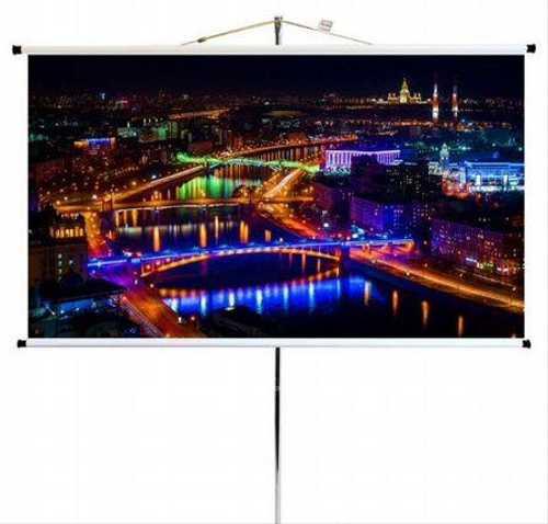 Экран для проектора на штативе 250x140см 113"