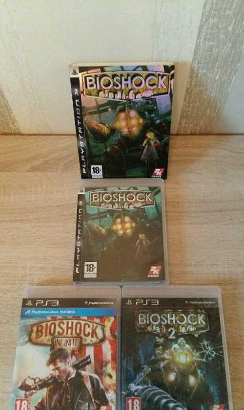 Диск PS3. bioshock 1/bioshock 2/infinite 3