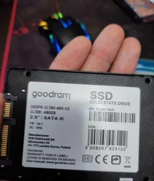 Ssd goodram cl100 480gb