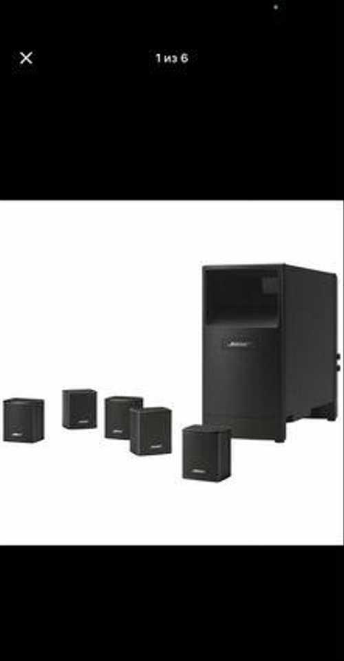 Аккустическая система bose acoustimass 6v black