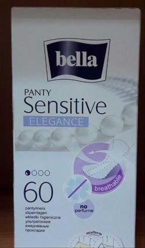 Прокладки гигиенические Bella Panty Sensitive "Elegance" (ежедневные), 50+10 штук