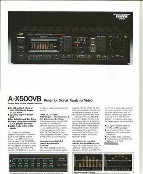 Integrated Amplifier JVC A-X500VB Japan