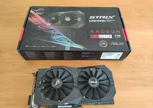 Видеокарта asus ROG strix-RX470-O4G-gaming