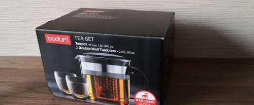 Bodum набор чайный (чайник и термобокалы)