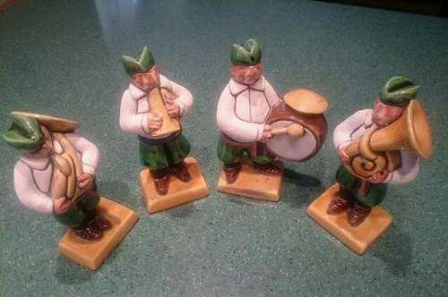 Статуэтки музыкантов из керамики