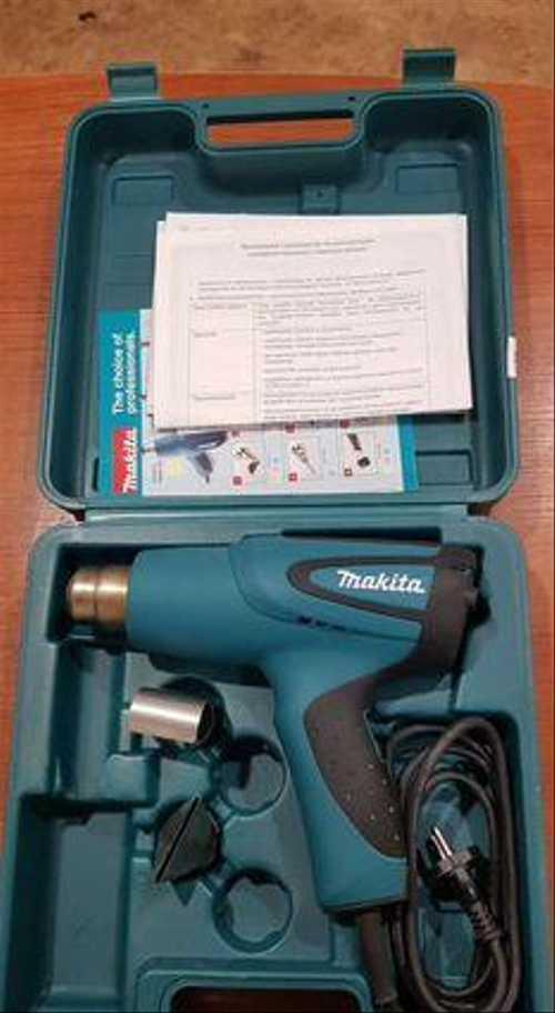 Фен строительный makita HG5012k