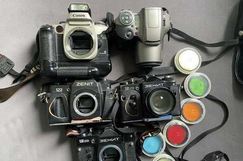 Пленочные фотоаппараты Canon, Olympus, zenit