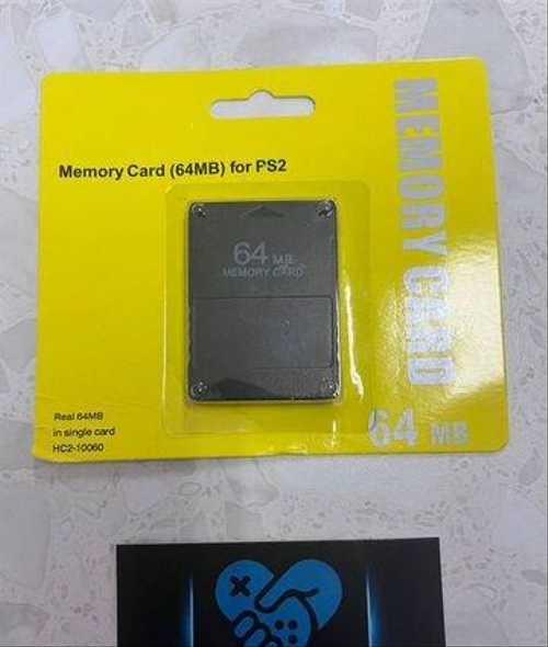 Memory Card карта памяти PlayStation 2 64mb PS PS2