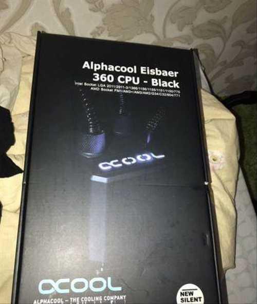 Водяное охлаждение Alphacool Eisbaer 360cpu black