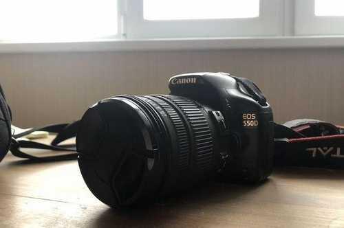 Зеркальный фотоаппарат canon 550d