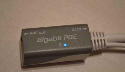 Инжектор PoE Mikrotik Gigabit POE injector новый