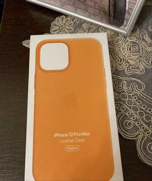 Чехол на iPhone 12 pro max кожа