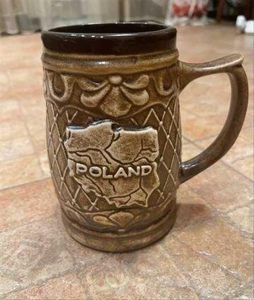 Кружка пивная Польша, новая