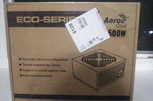 Блок питания Aerocool eco-series 500W серый