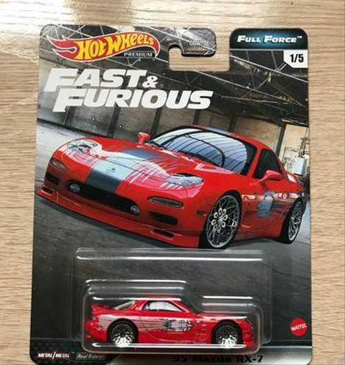 Hot Wheels '95 Mazda RX-7 Fast and Furious premium