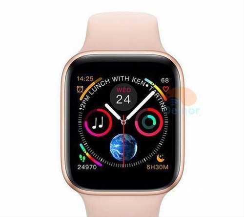 Смарт часы Smart watch IWO 12. Розовое Золото