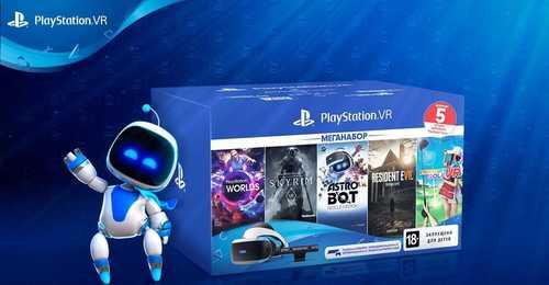 Playstation VR rev.2 + 5 игр