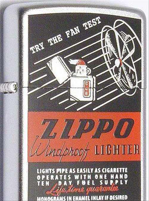 Зажигалка Zippo - Try The Fan Test