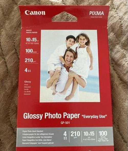 Фотобумага Canon GP-501 Glossy 210g/m2 10x15 100л