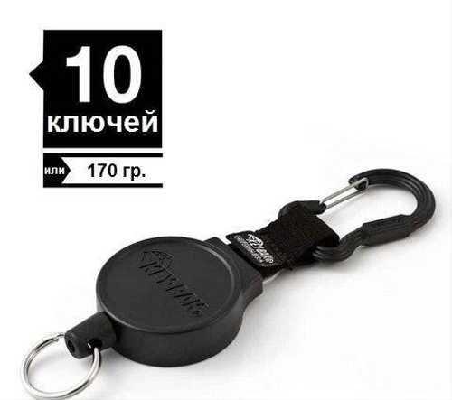 Ретрактор Key-Bak N6C шнур 90 см, цвет черный