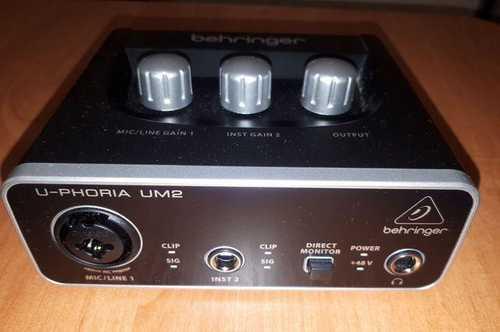 Внешняя звуковая карта behringer u phoria um2