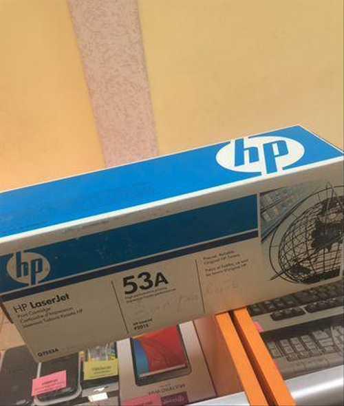 Картридж HP 53А б/у заправлен