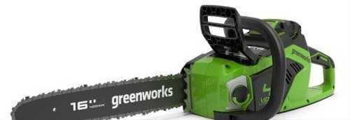 Цепная пила аккумуляторная GreenWorks GD40CS18K4